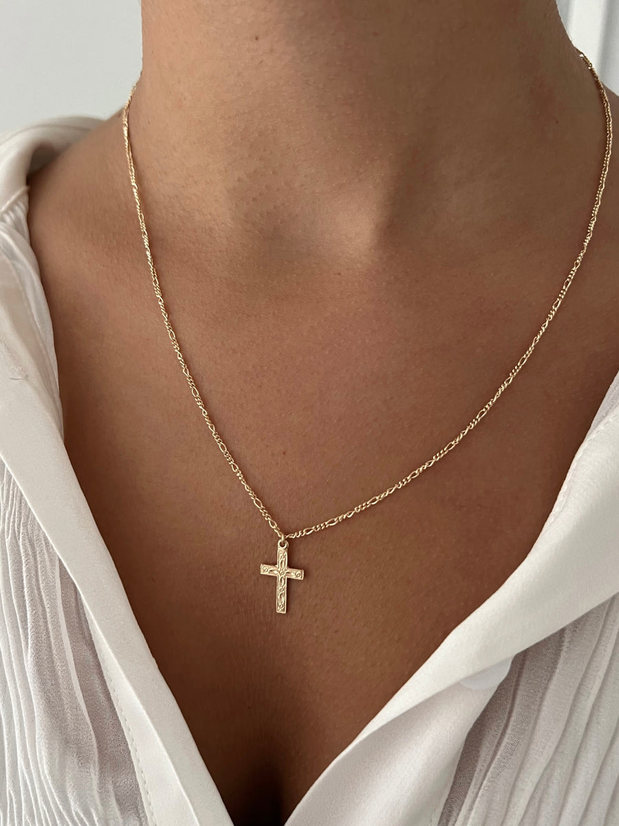 FLORA CROSS NECKLACE – ALV Jewels