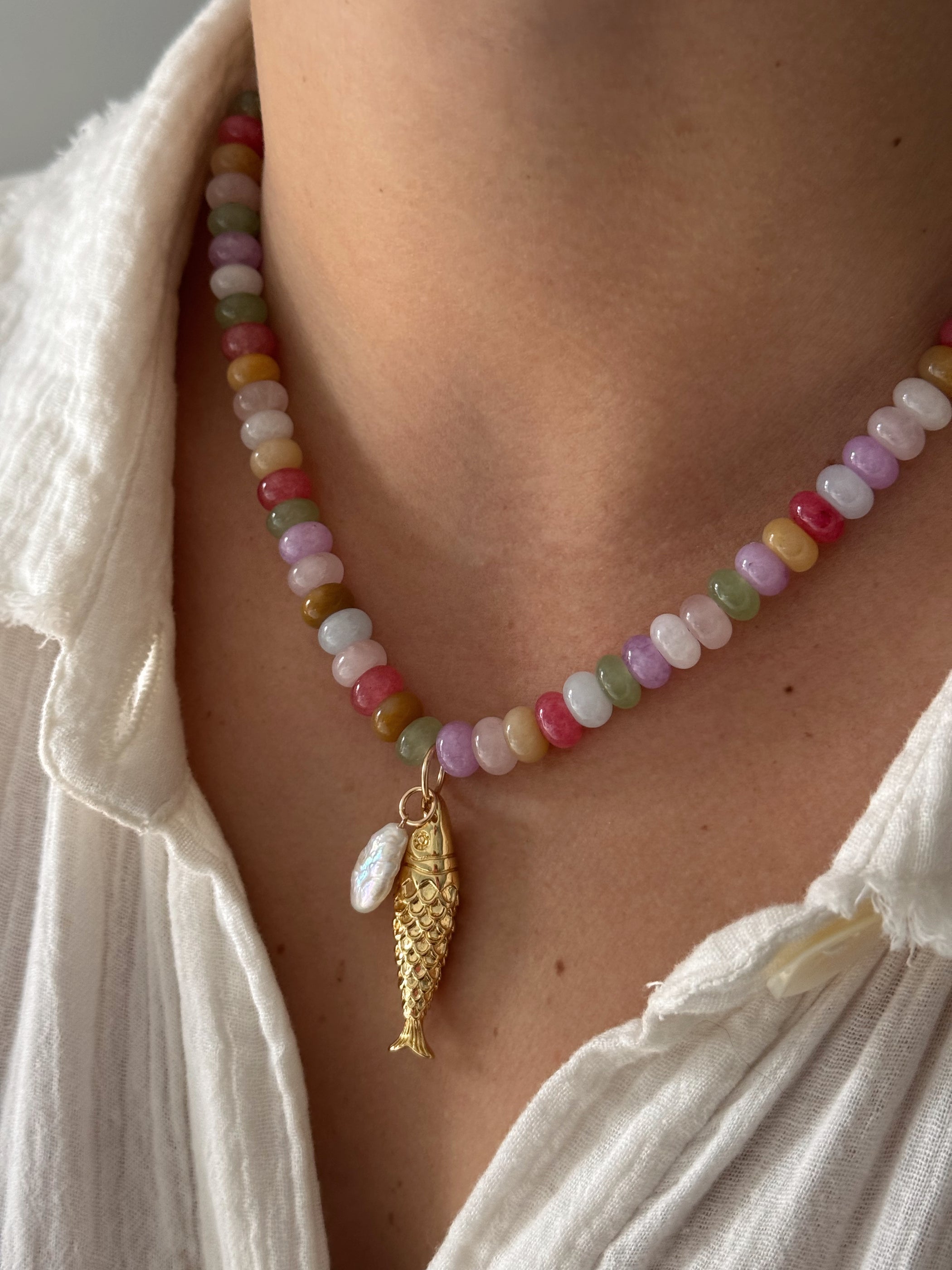 PEARL & FISH NECKLACE – ALV Jewels