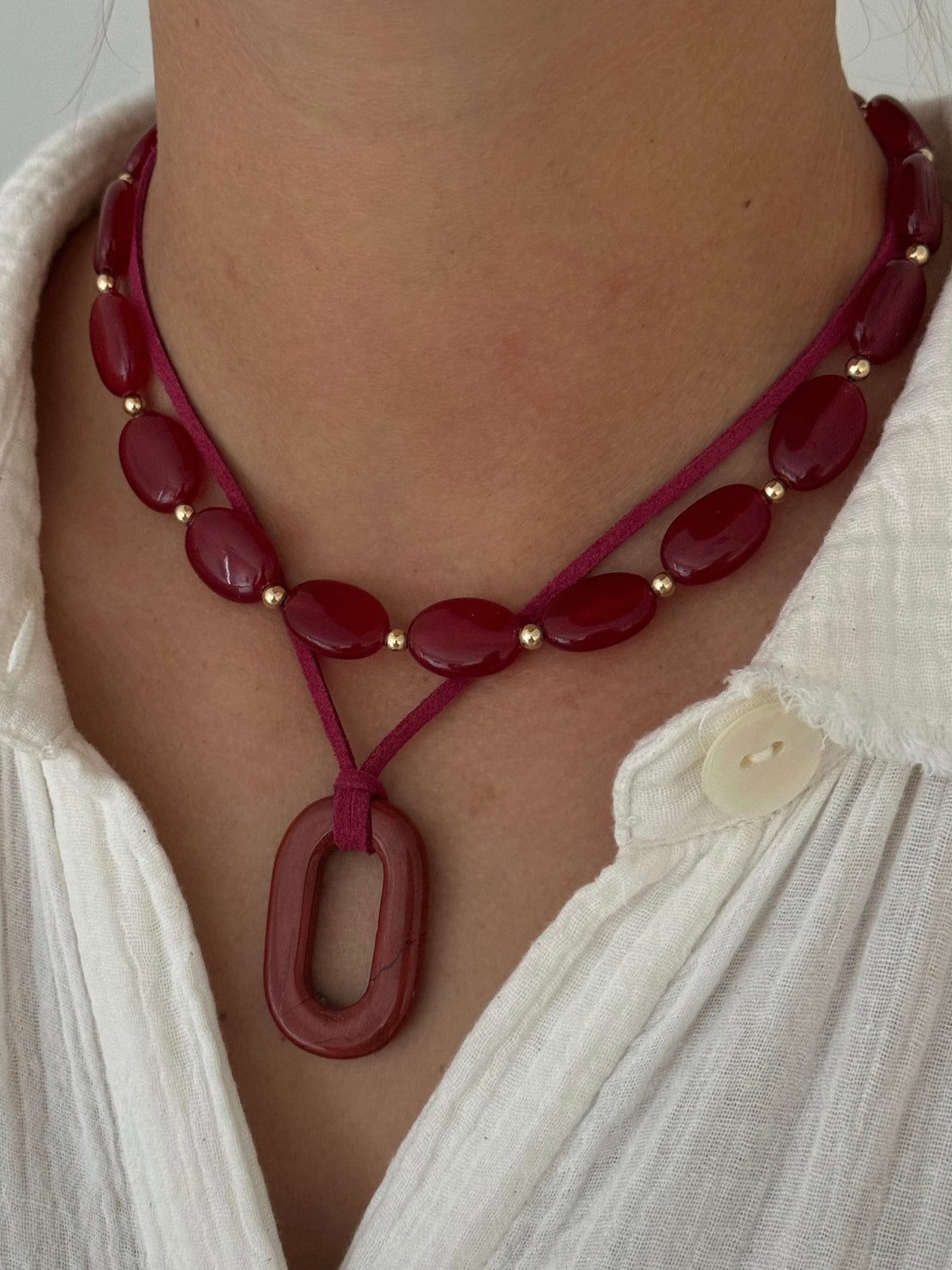 STONE ON SUEDE – ALV Jewels